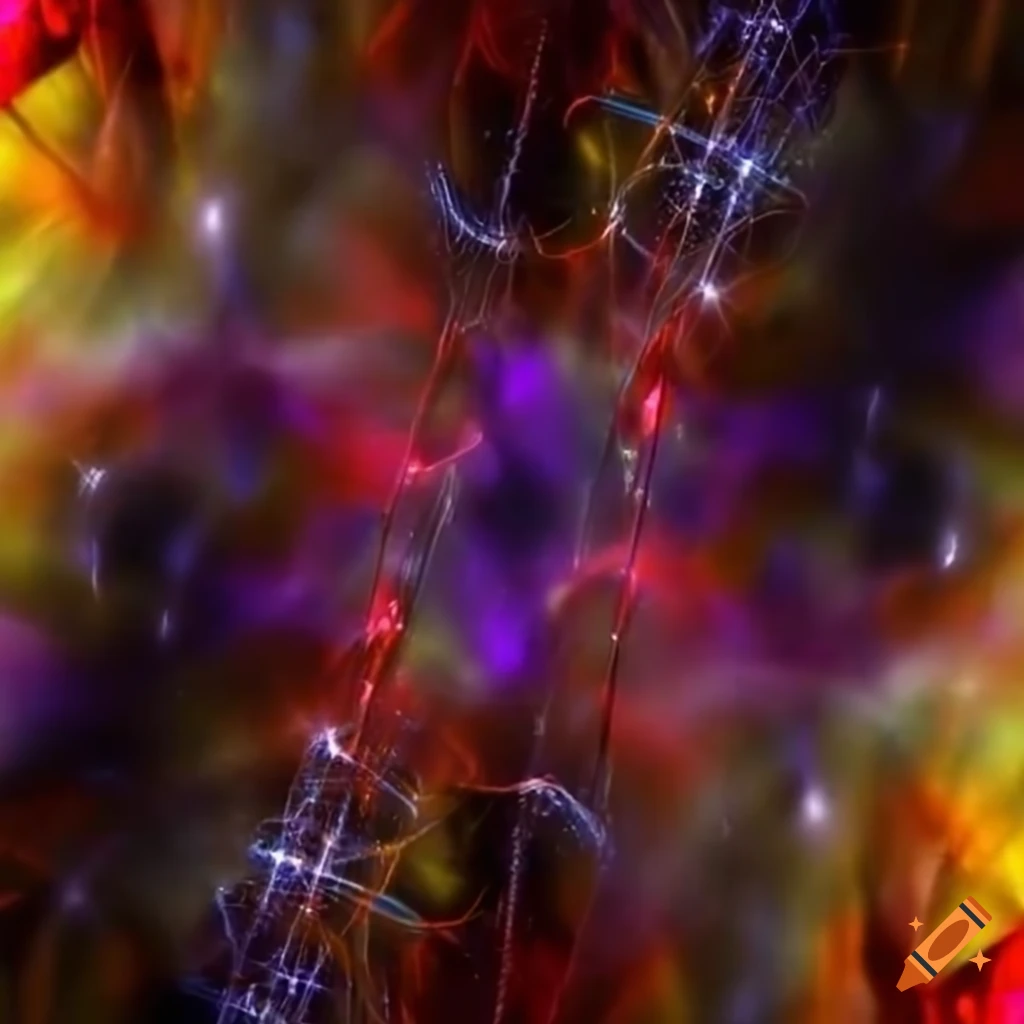 Artistic representation of the fourth dimension on Craiyon