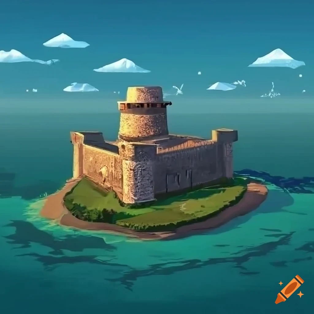 Coastal town map on Craiyon