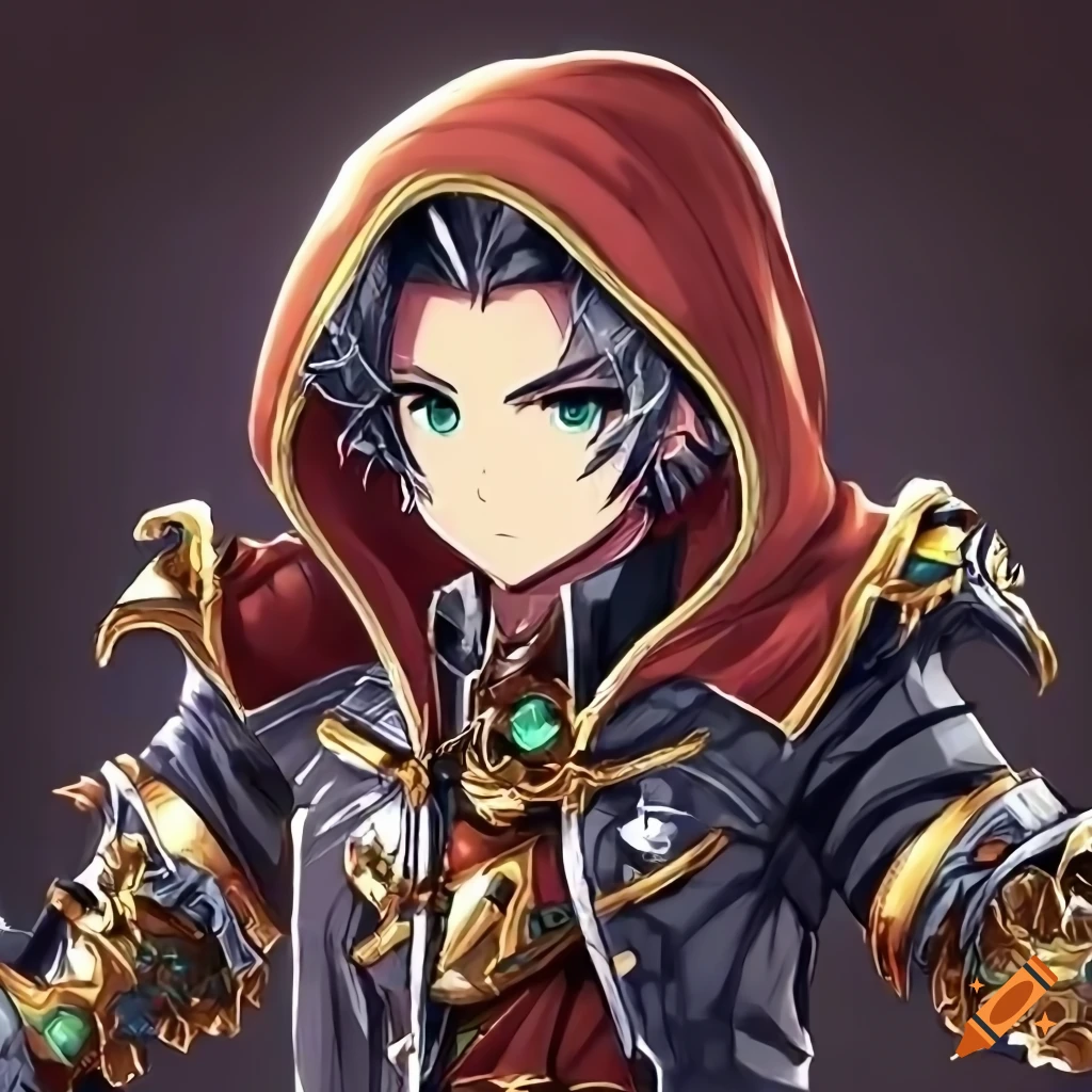 Image of a rogue character in basic adventure equipment on Craiyon