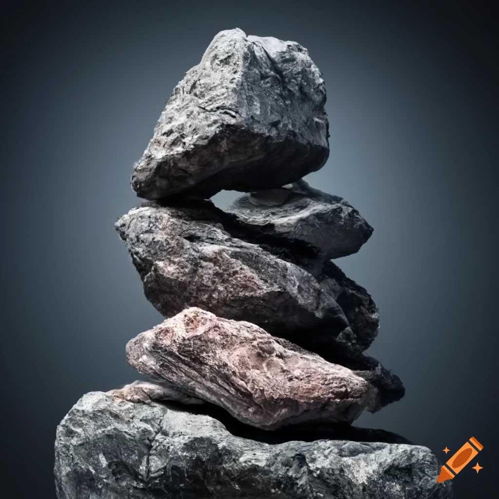 Pile of boulders on Craiyon