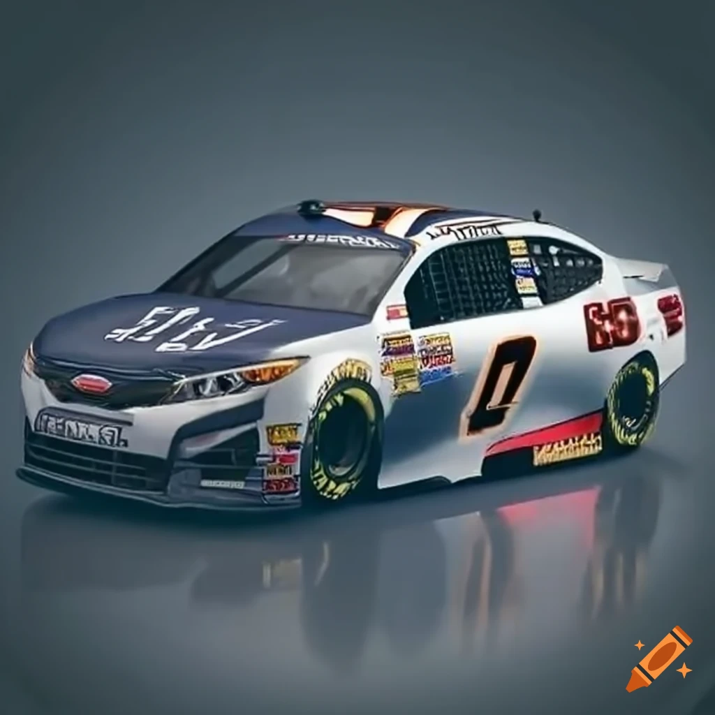 Kia optima transformed into a nascar on Craiyon