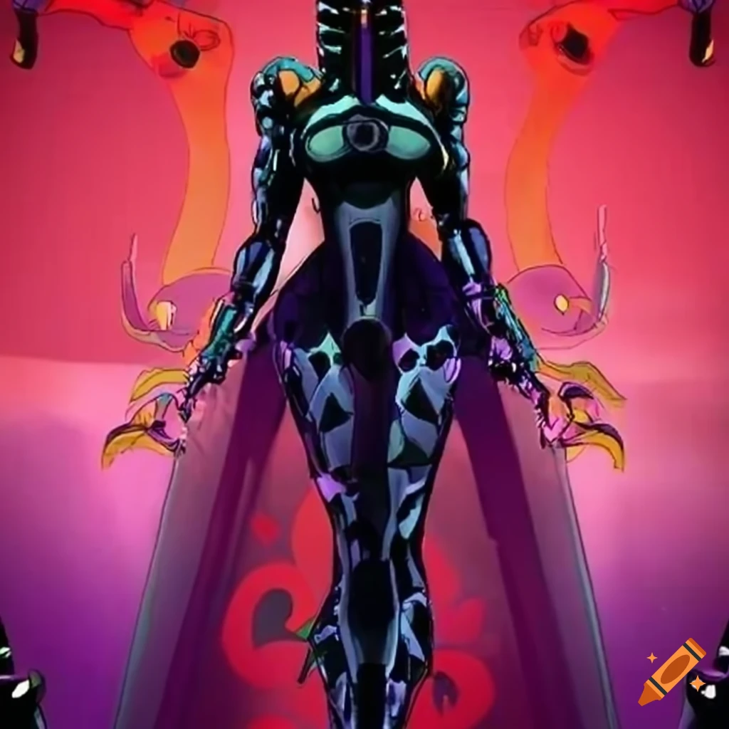 Powerful void jojo stand black hole armor on stand anime manga on Craiyon