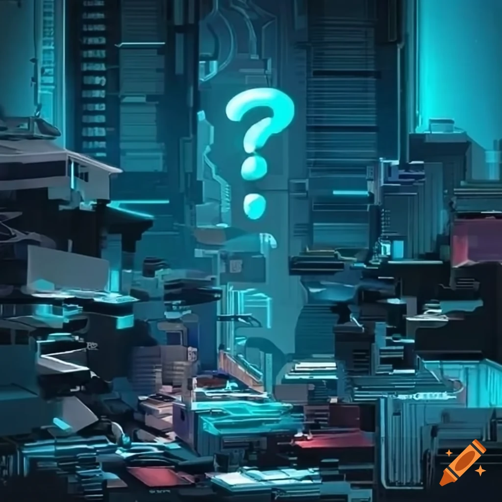 Question mark in a tech stack