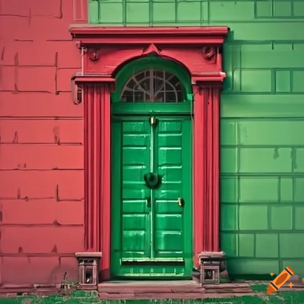 Three painted doors on Craiyon