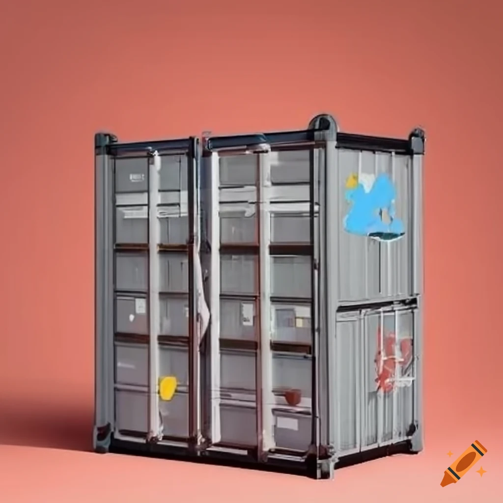 Container with drawers for storage on Craiyon