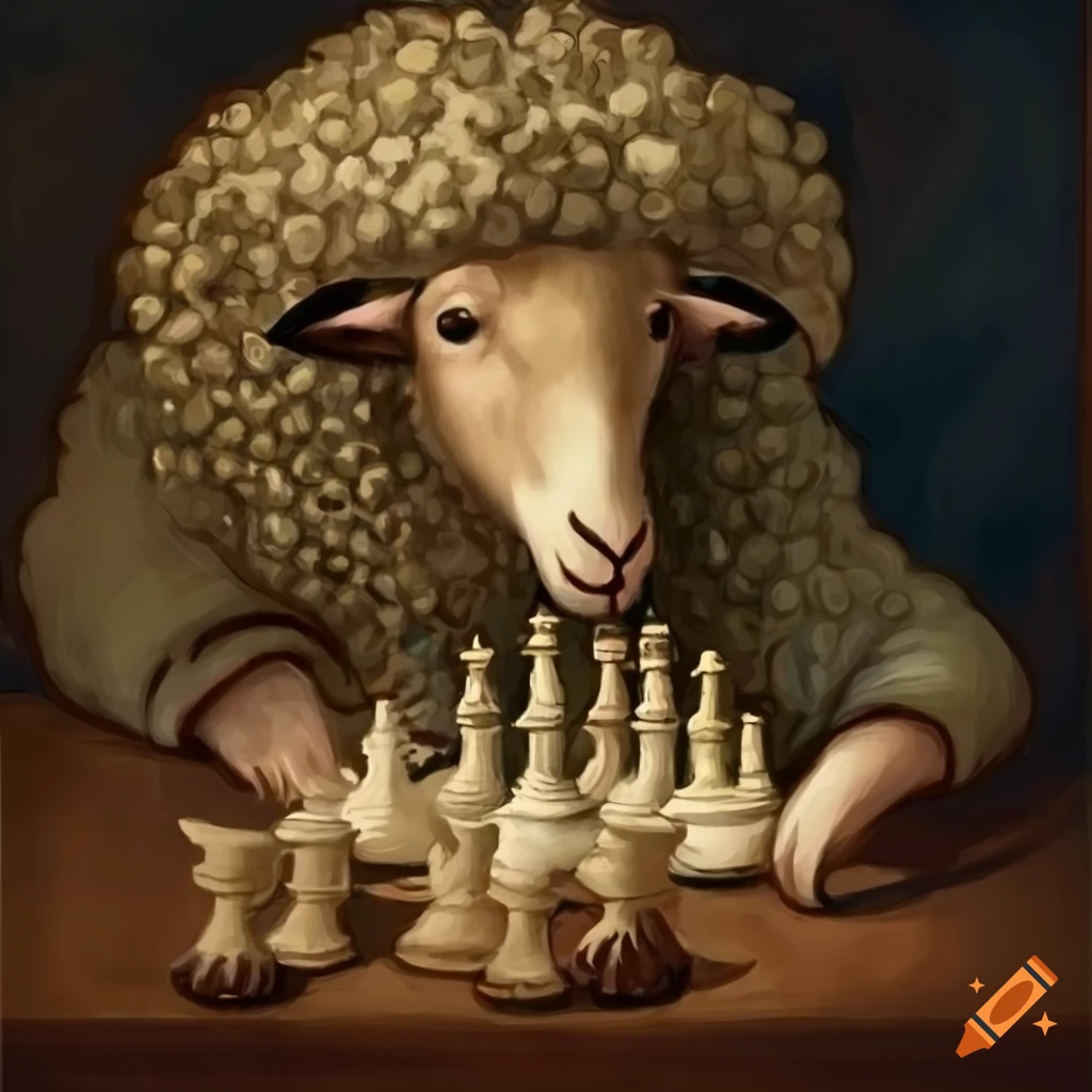 Panda and toad playing chess in an artistic drawing on Craiyon