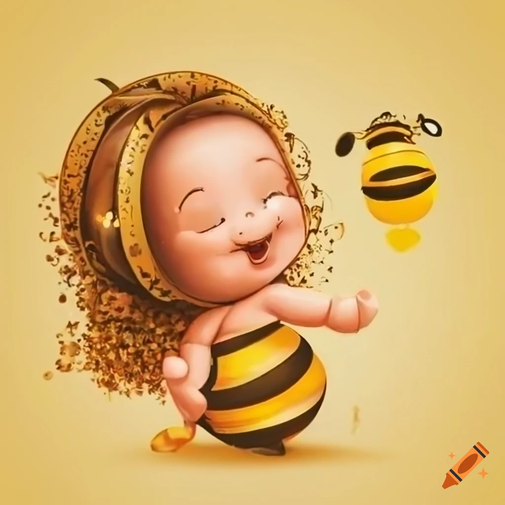 Honey bee themed baby shower invitation