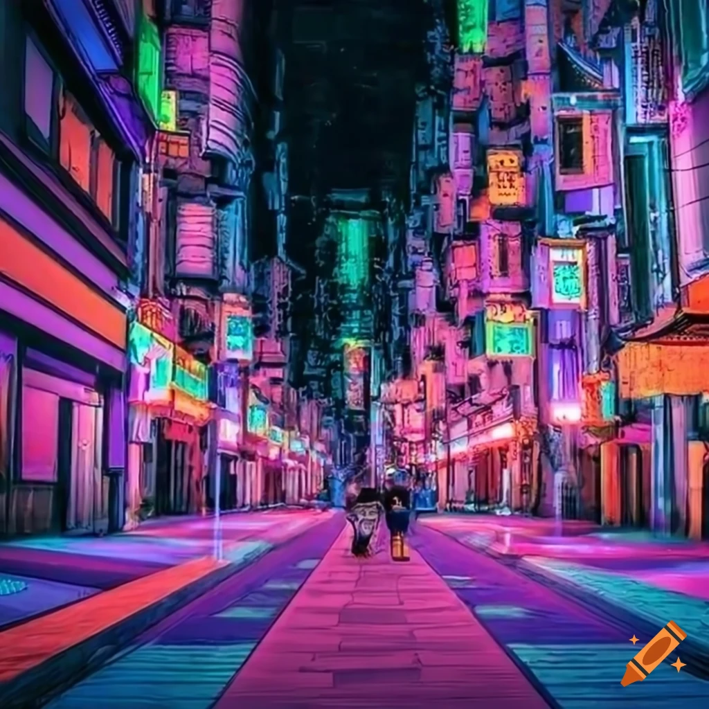 Ultra high resolution hyper-realistic cityscape art on Craiyon