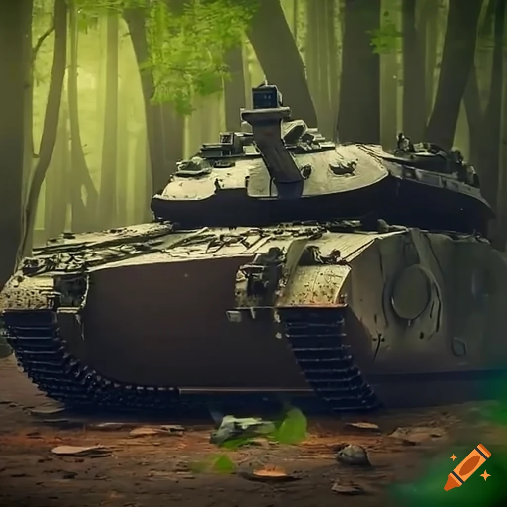 Strv 74 tank in war thunder game on Craiyon
