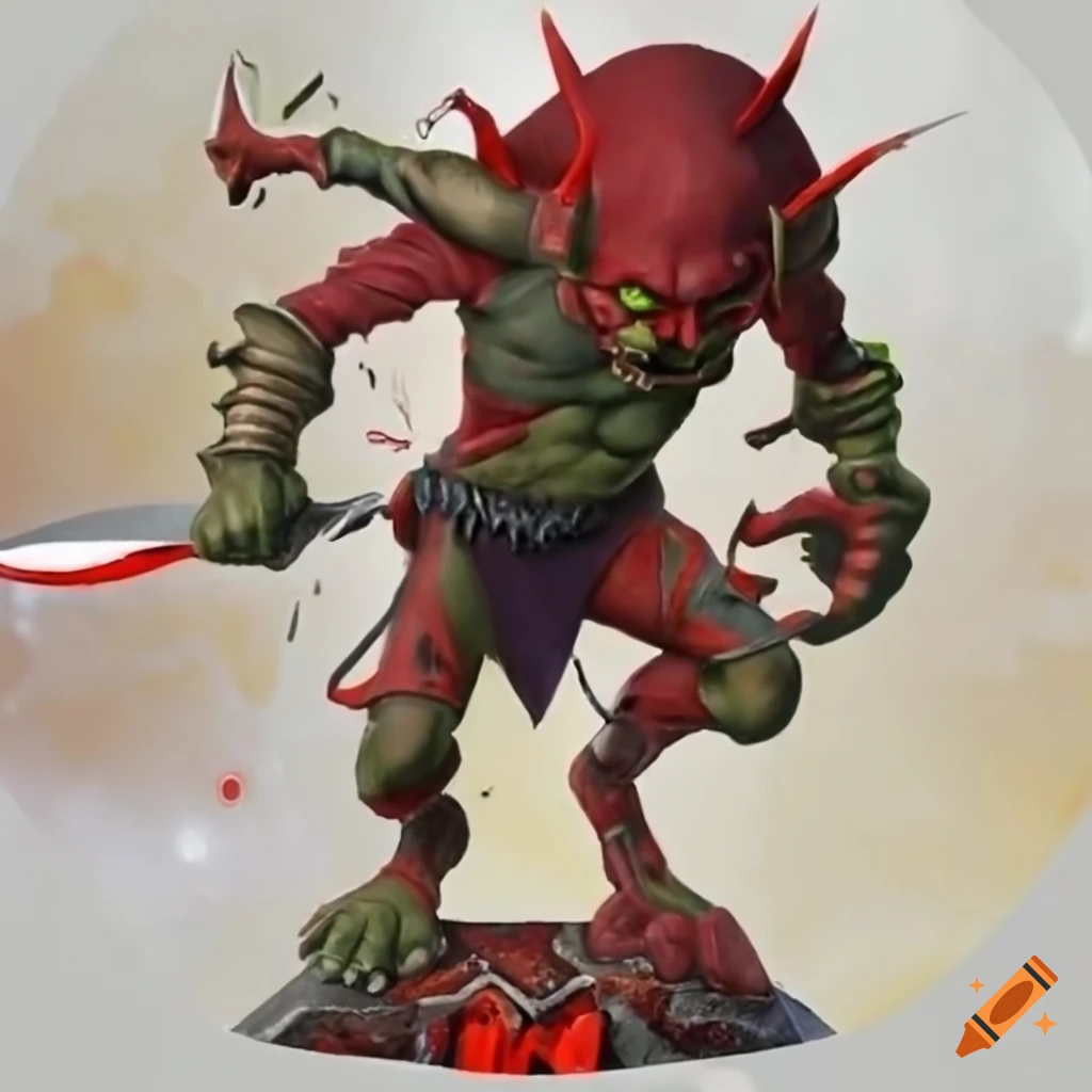 Green goblin riding a rotten bread on Craiyon