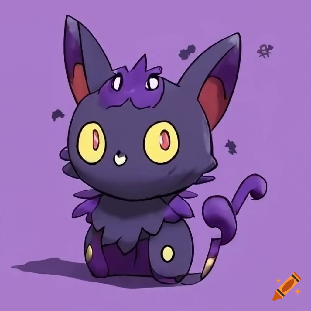 Image of a poison-type cat pokemon on Craiyon