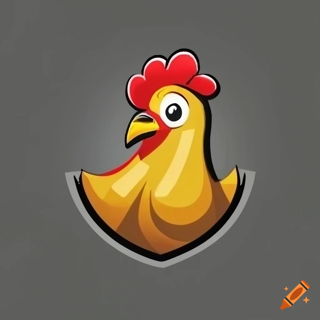 Logo for golden poulet, fried chicken restaurant on Craiyon