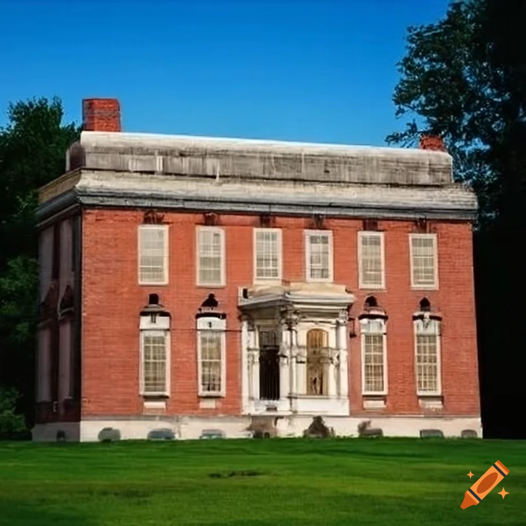 Historical brick and marble house from 1825
