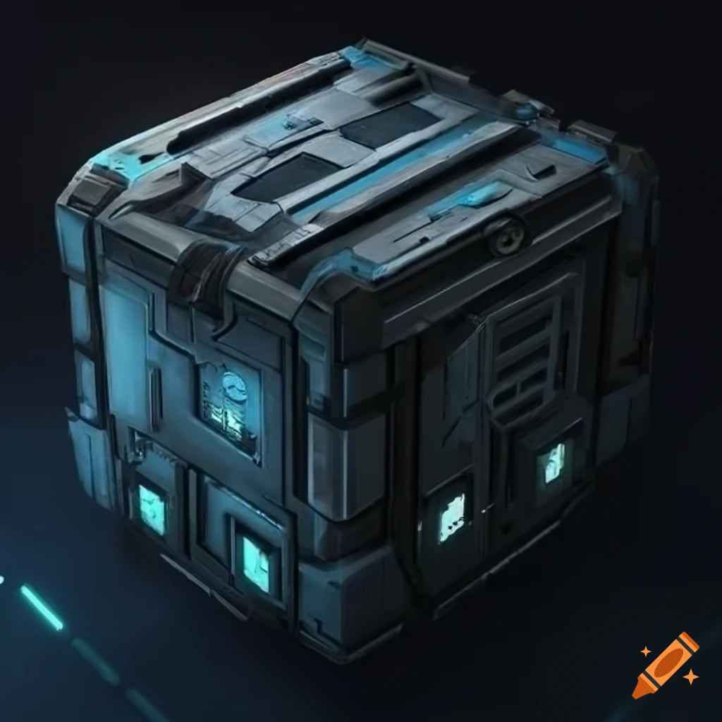 Sci-fi crate on Craiyon