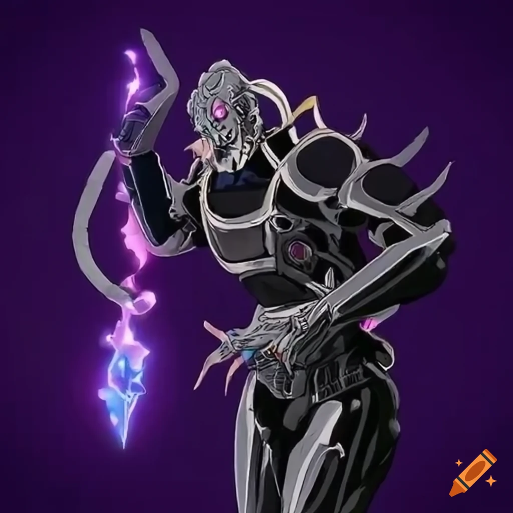 Powerful void jojo stand black hole armor on stand anime manga on Craiyon