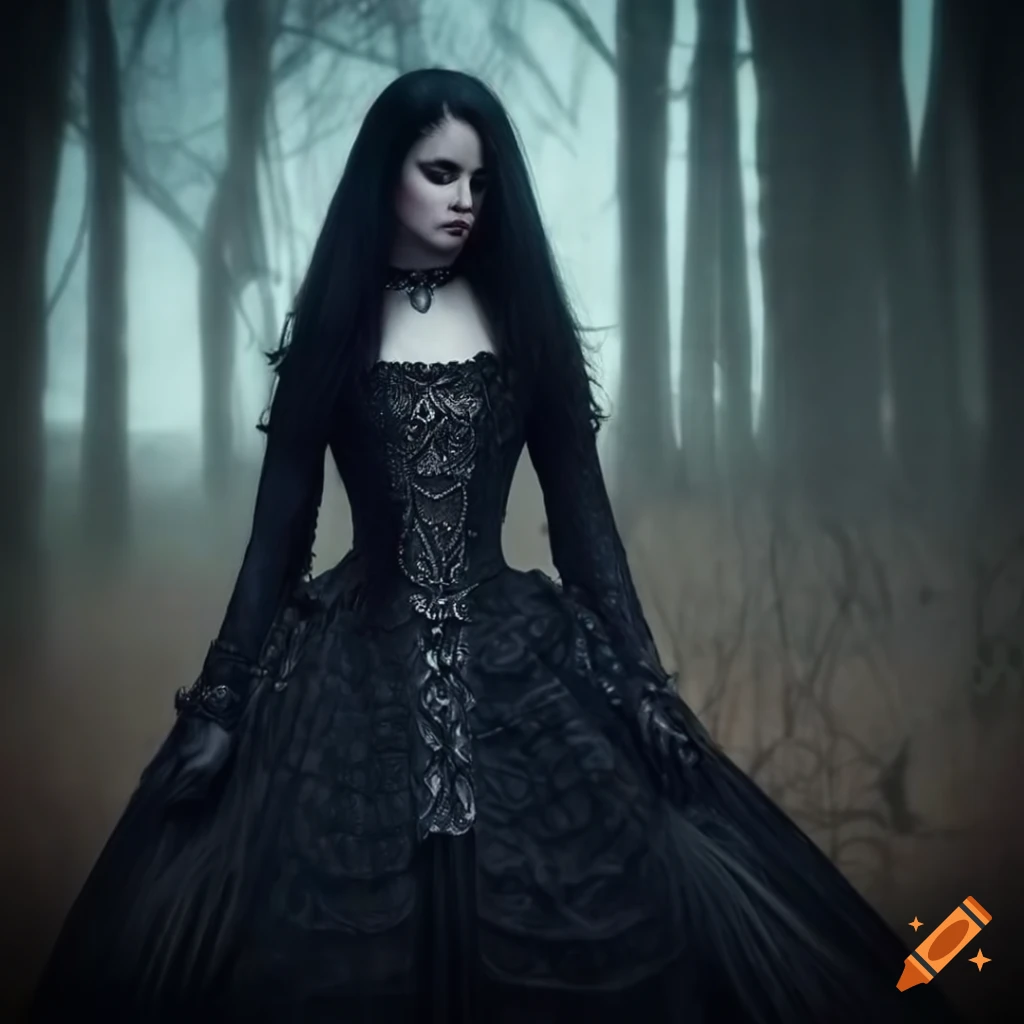Hyper Realistic Portrait Of A Gothic Noble Woman On Craiyon