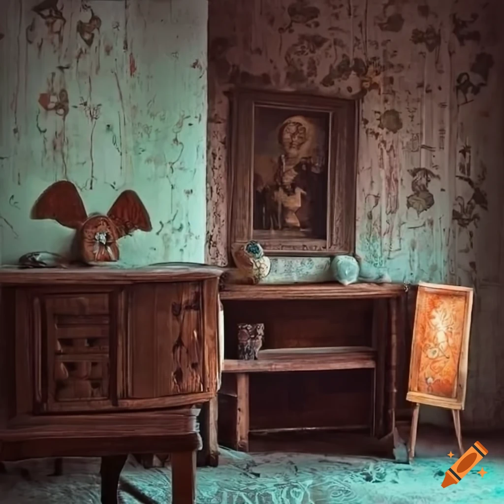 Vintage interior of a soviet russian household