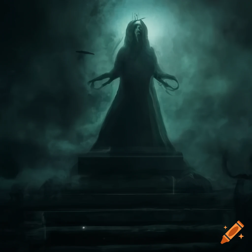 Surreal image of cthulhu in space on Craiyon