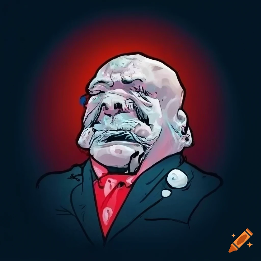 Illustration of 'Mole', a villain from Batman on Craiyon