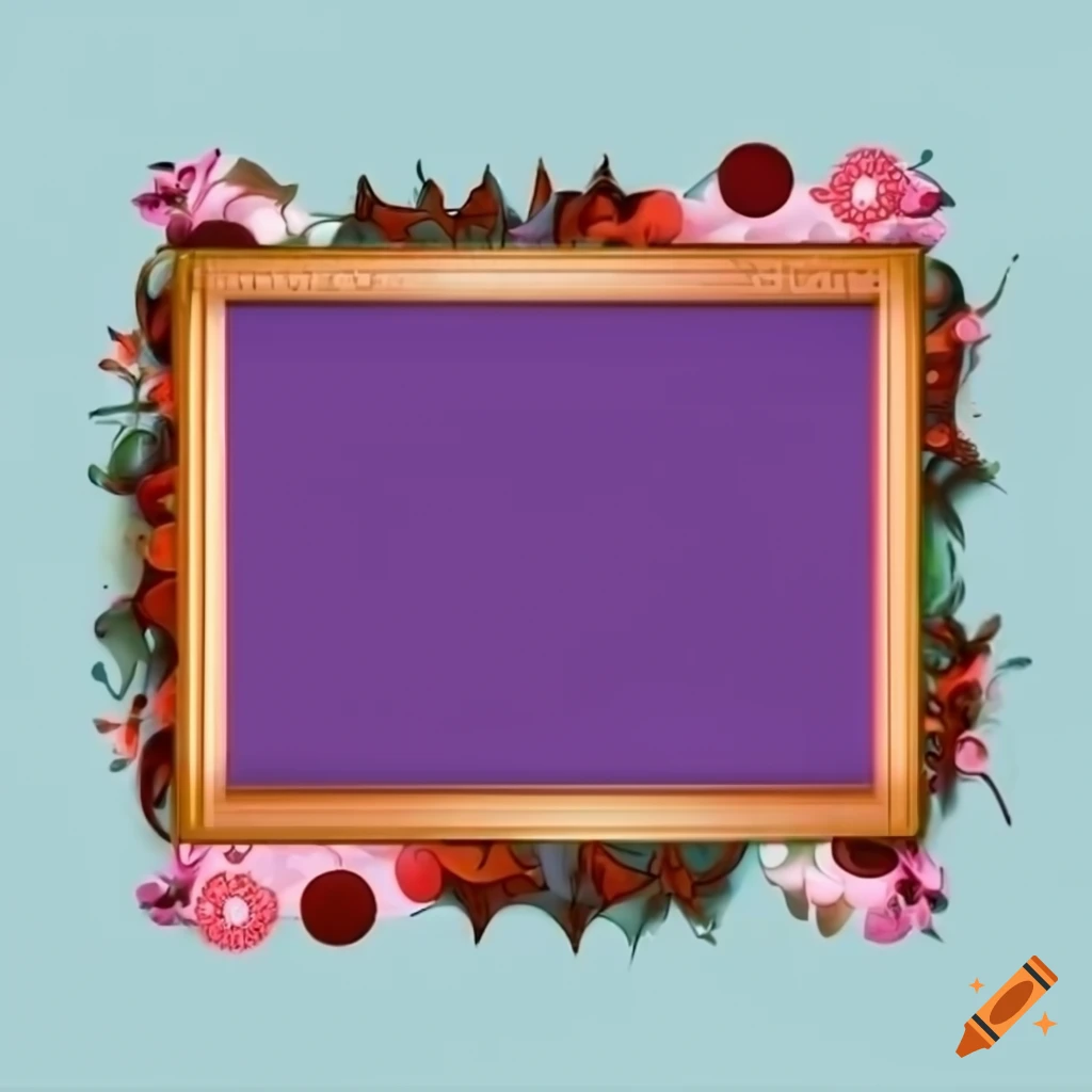 Isolated White Page Border Frame Design