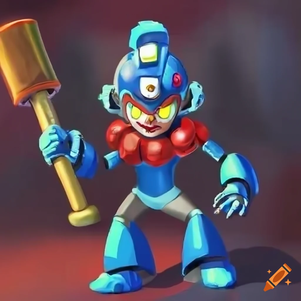 3d render of an evil robotic clown jester-themed villain on Craiyon