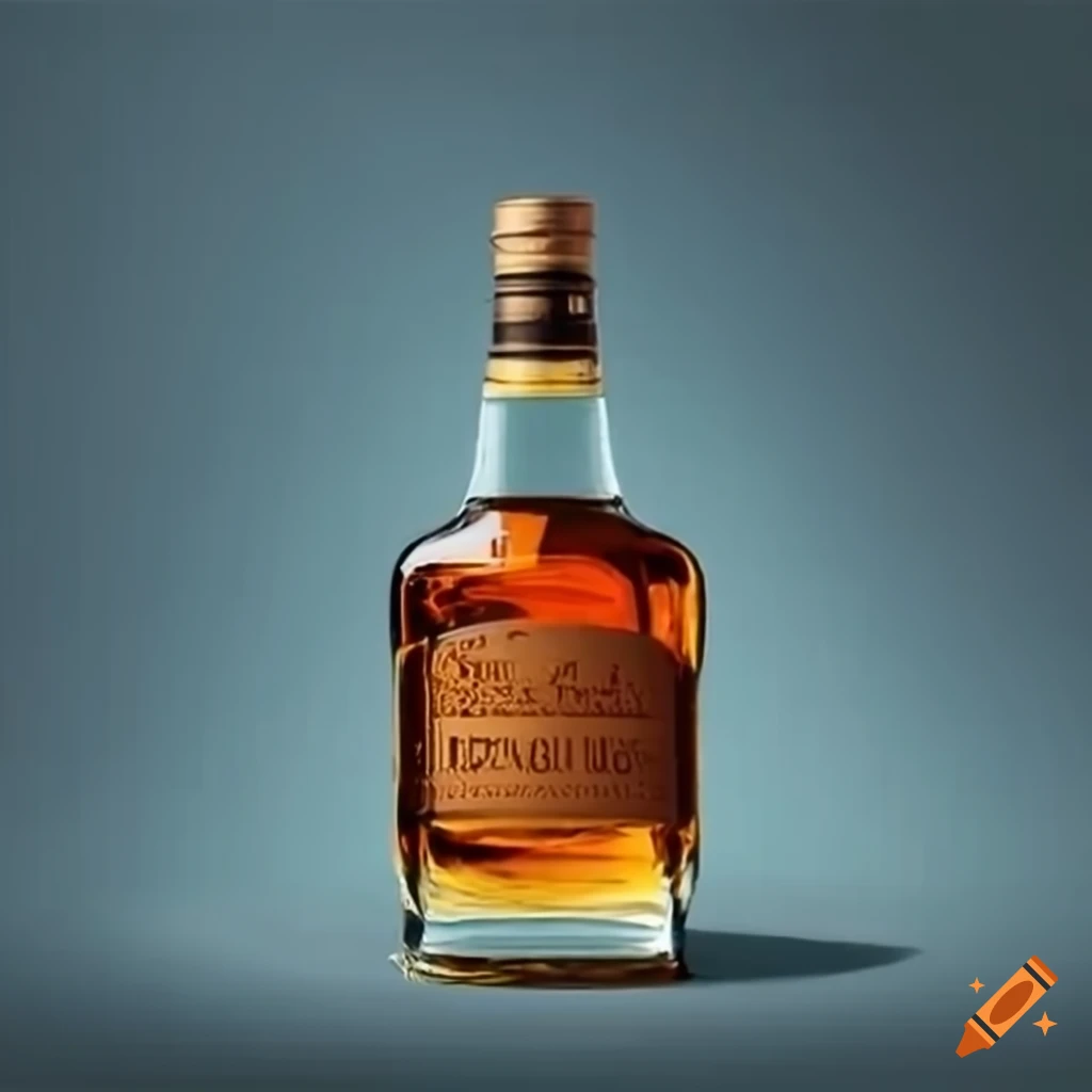 Whiskey bottle with dostoevsky reference on Craiyon