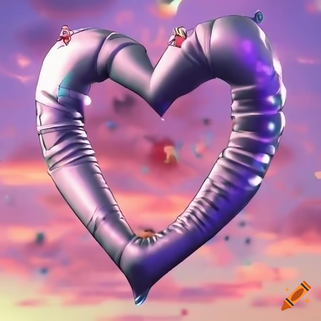 Shiny 3d anime heart