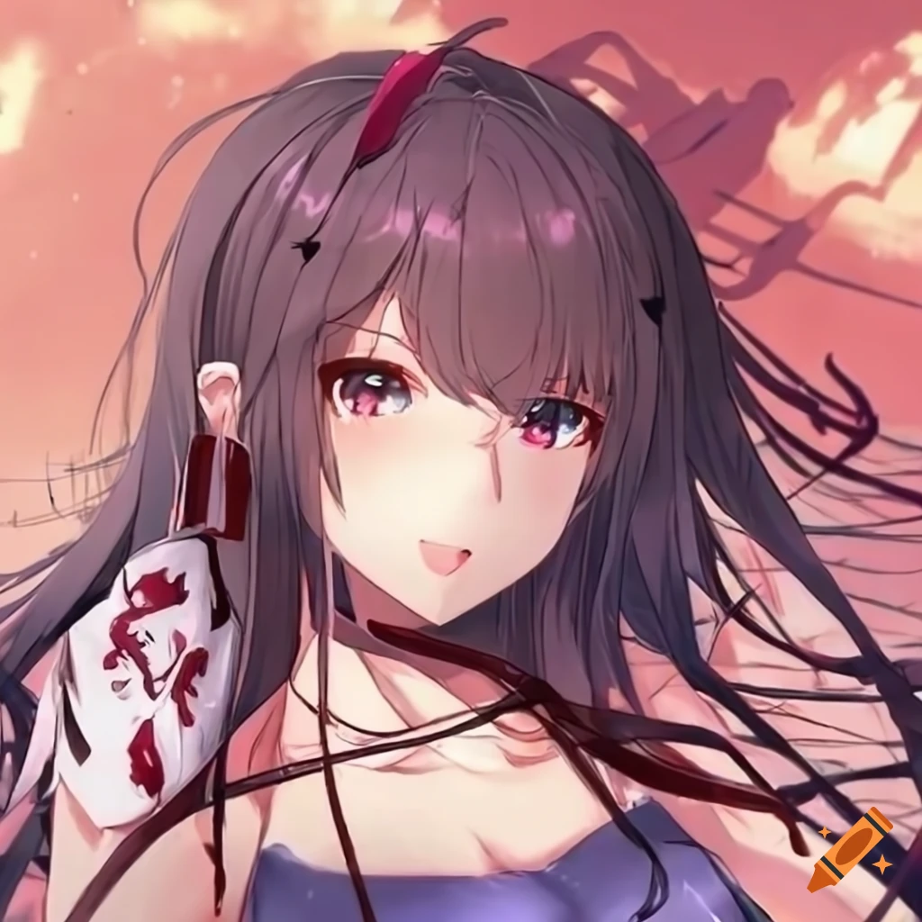 Illustration of anime girls on Craiyon