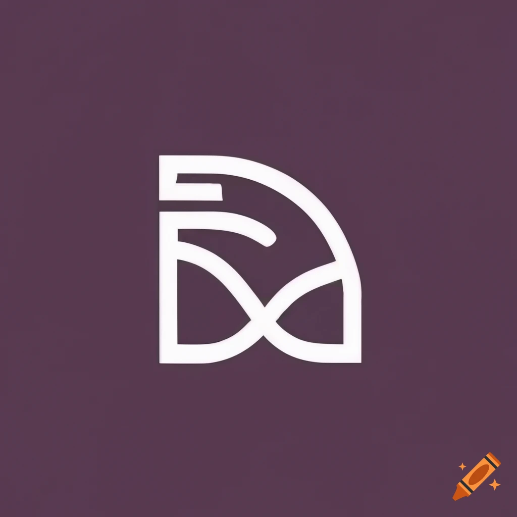 Minimalist and abstract logo representing artistic fusion