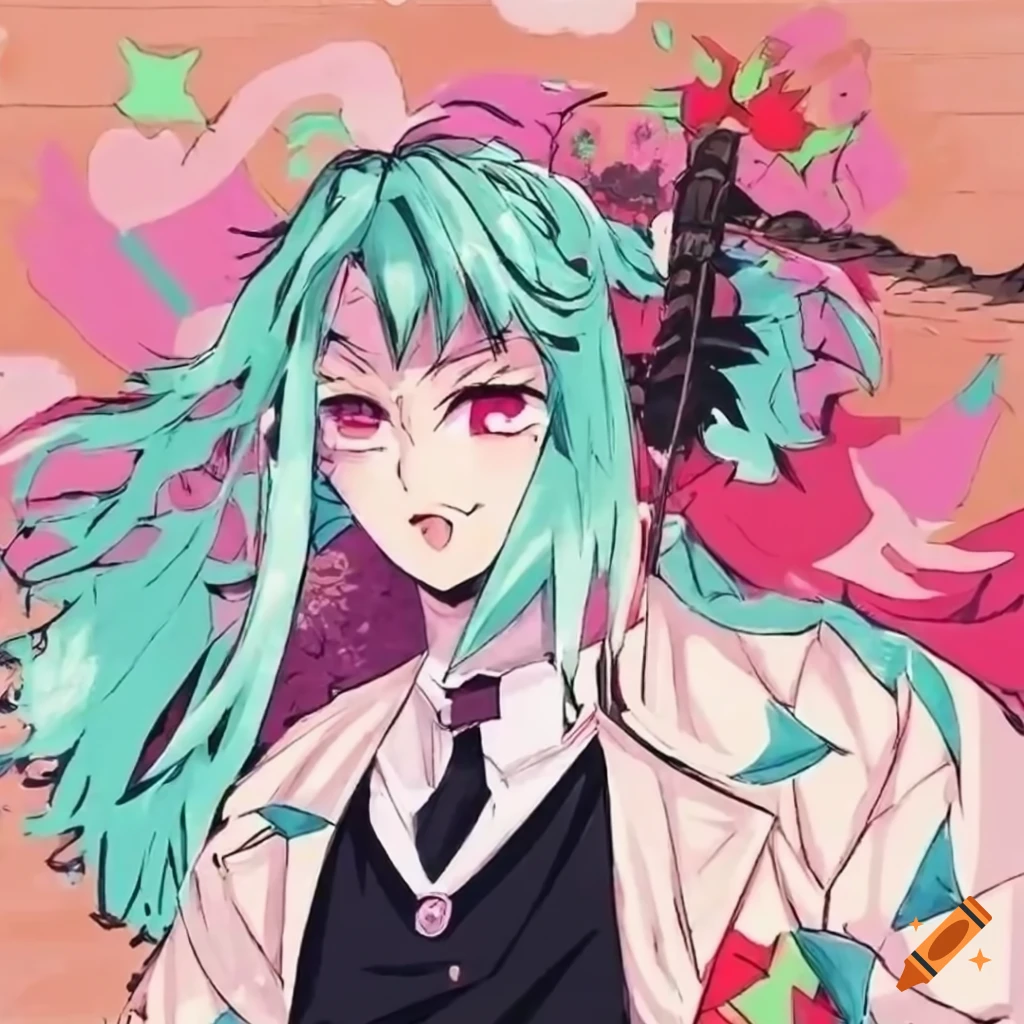 Original character with rag doll aesthetic and headphones in demon ...