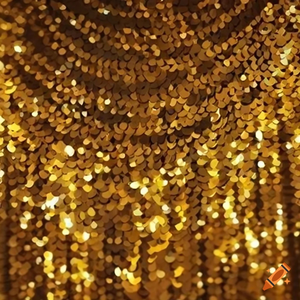 Golden sequins on Craiyon
