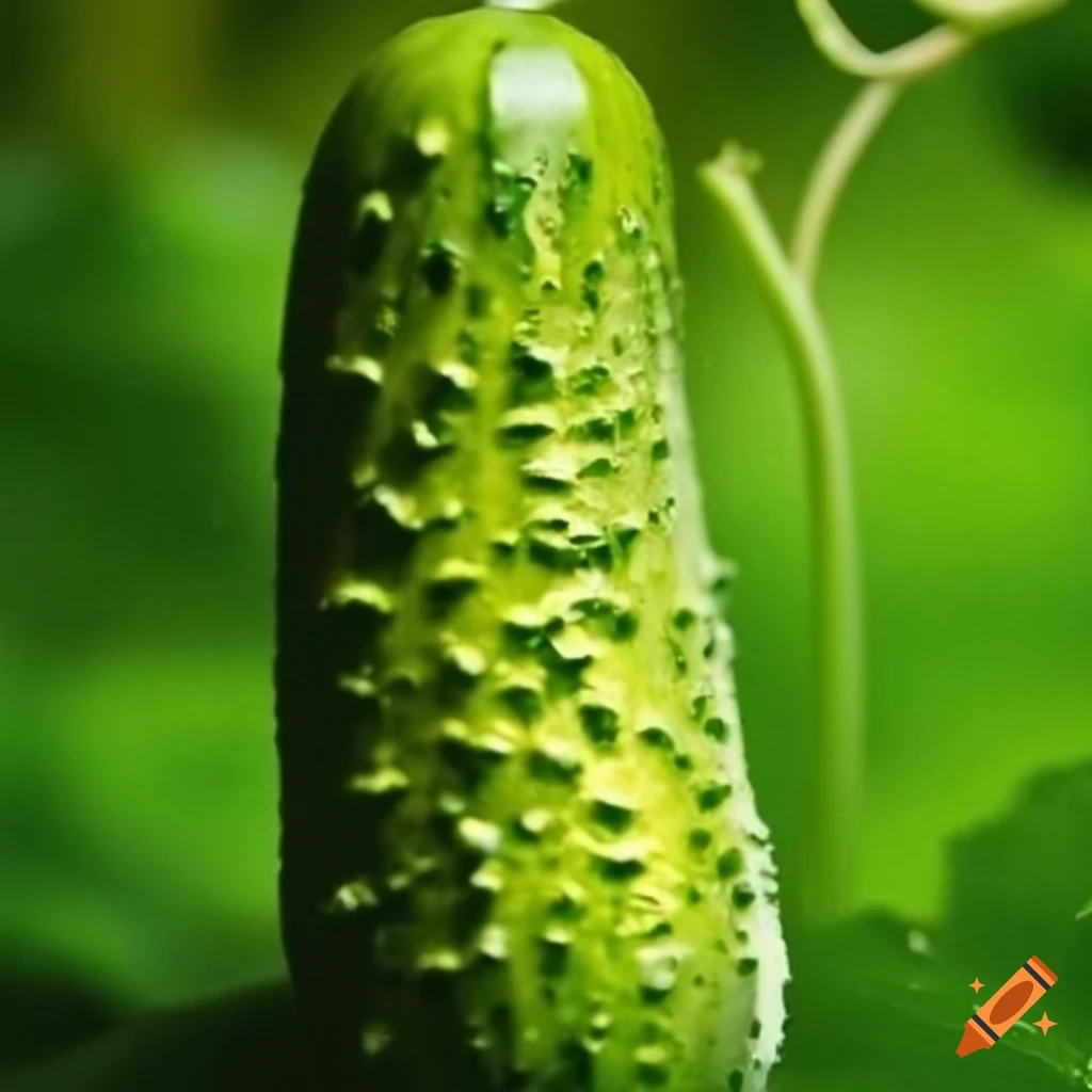 Fresh green cucumber