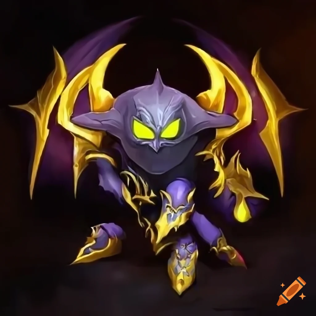 Illustration of demon meta knight on Craiyon