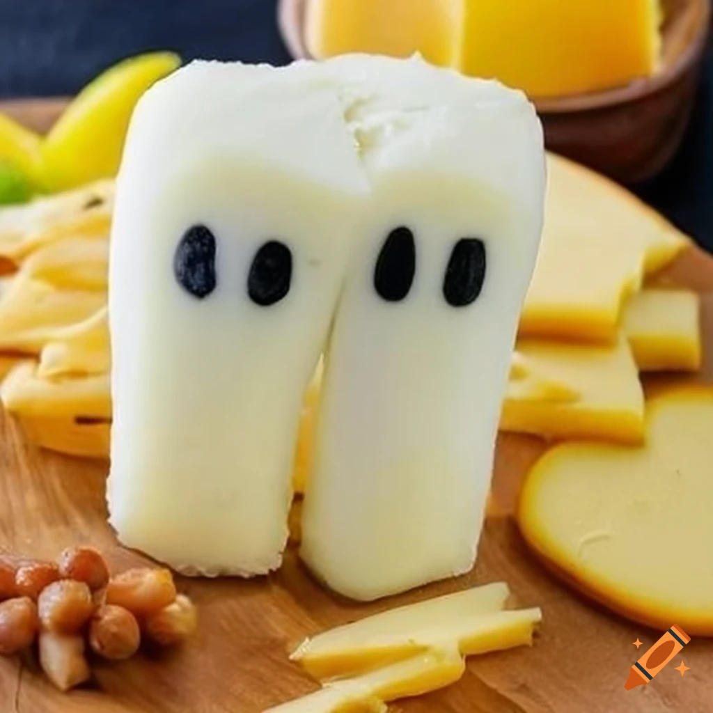 Cheese ghost sculpture