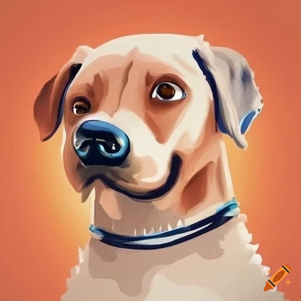 Creative drawing of a dog on Craiyon