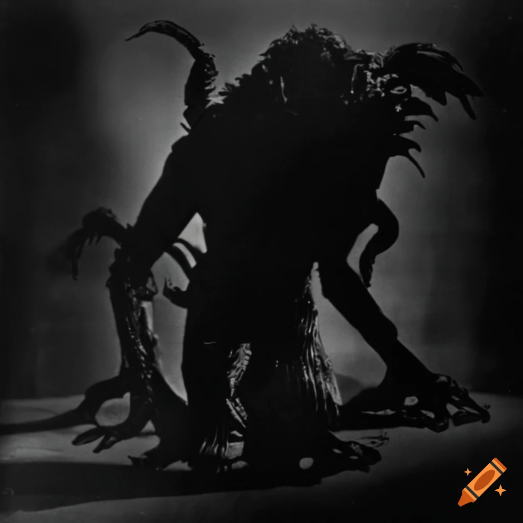 Stills from old horror films