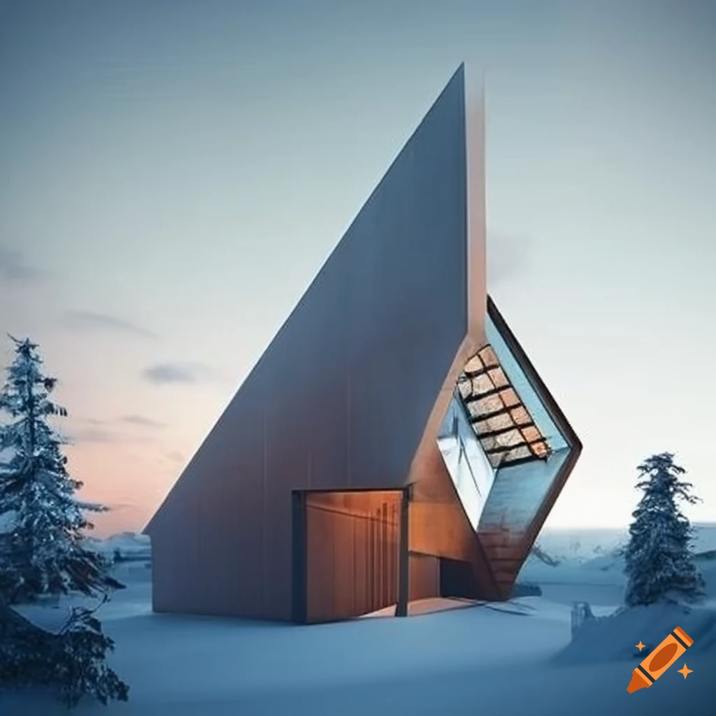 Unique nordic architecture with extraordinary shape and size