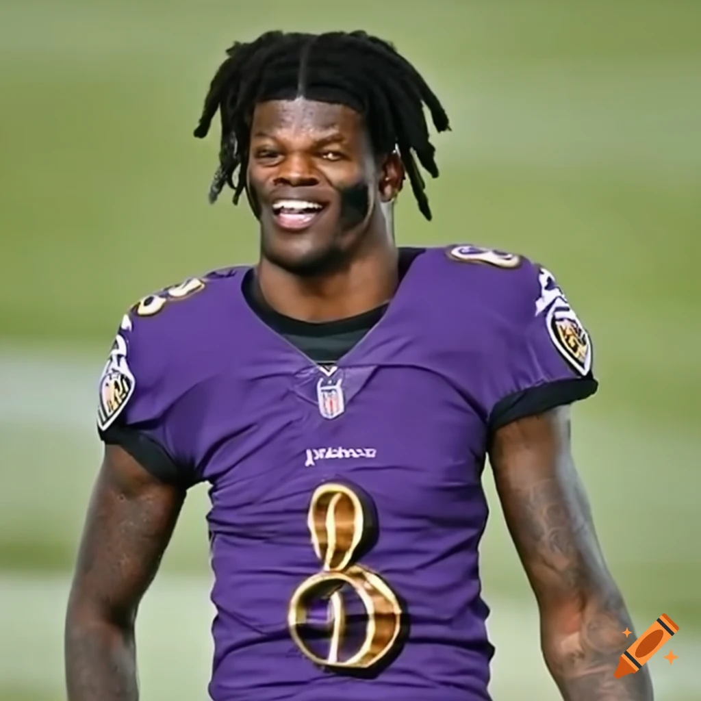 Lamar jackson in a casual pose on Craiyon