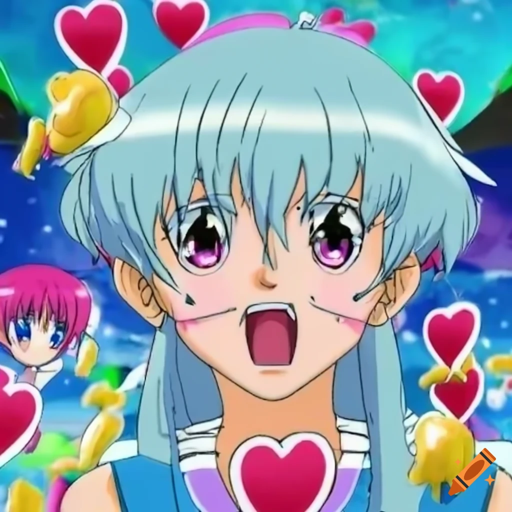 3d anime heart illustration from the 2000s