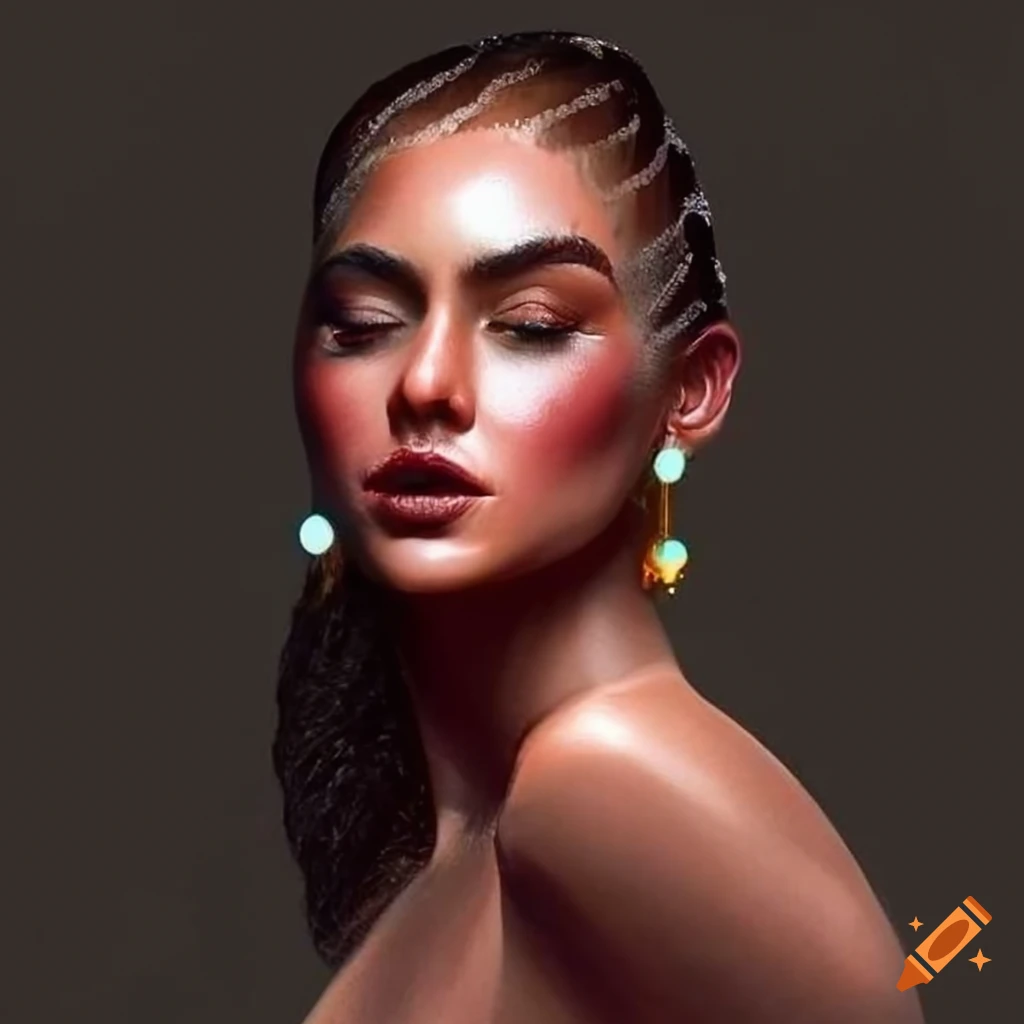 Portrait of Leah Verrellia, an elegant and timeless muse on Craiyon