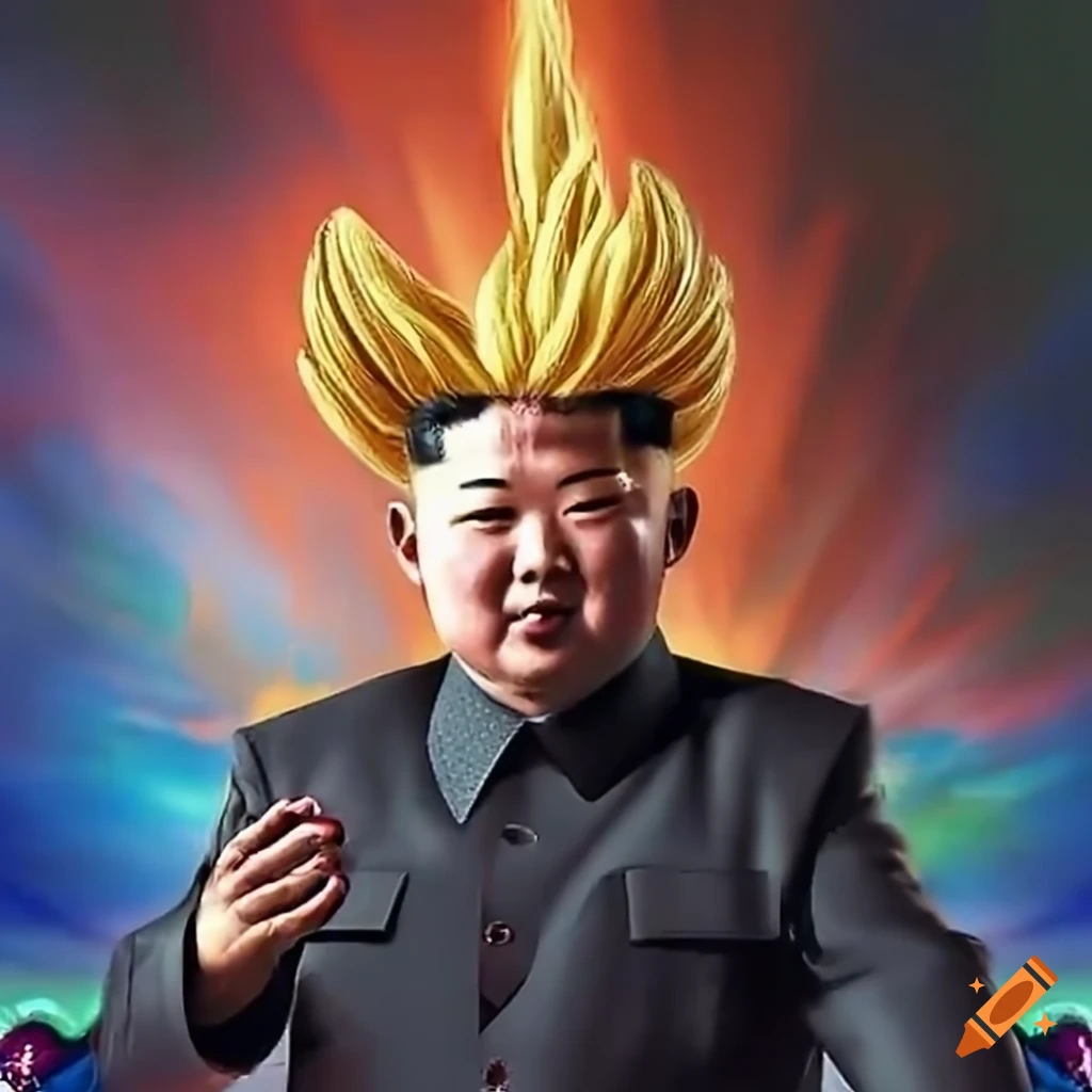 Satirical image of kim jong un in a space suit on Craiyon