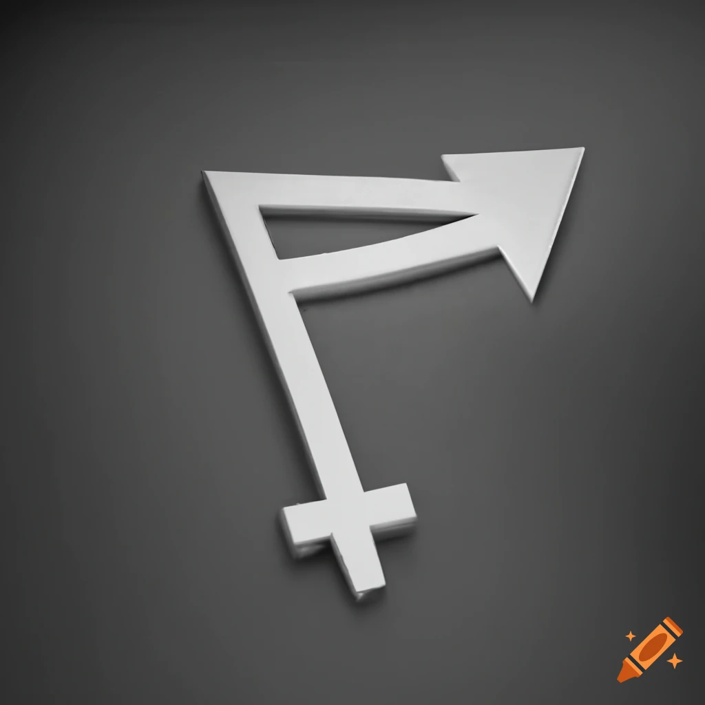 Upward arrow integrated with gender symbols