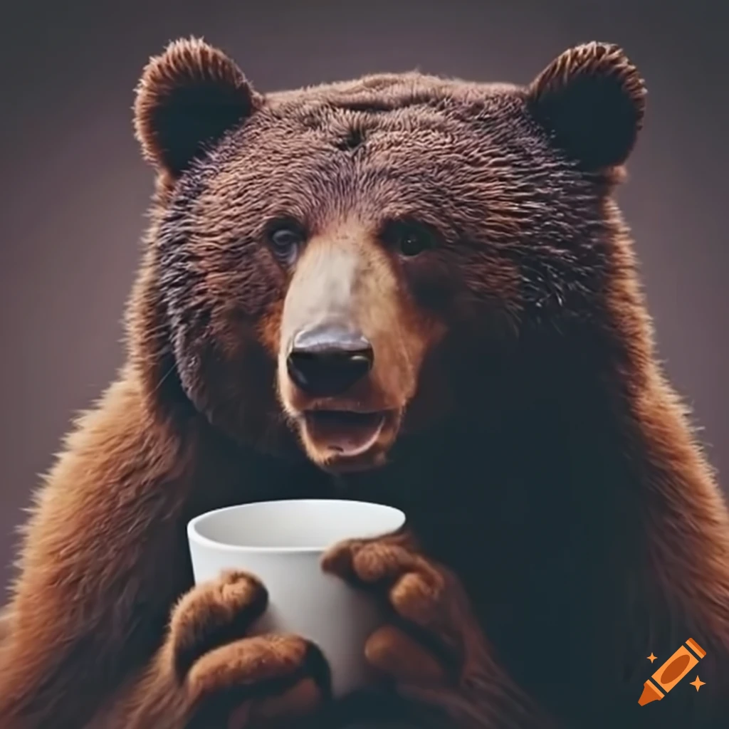 Bears in a bar sitting in booths on Craiyon