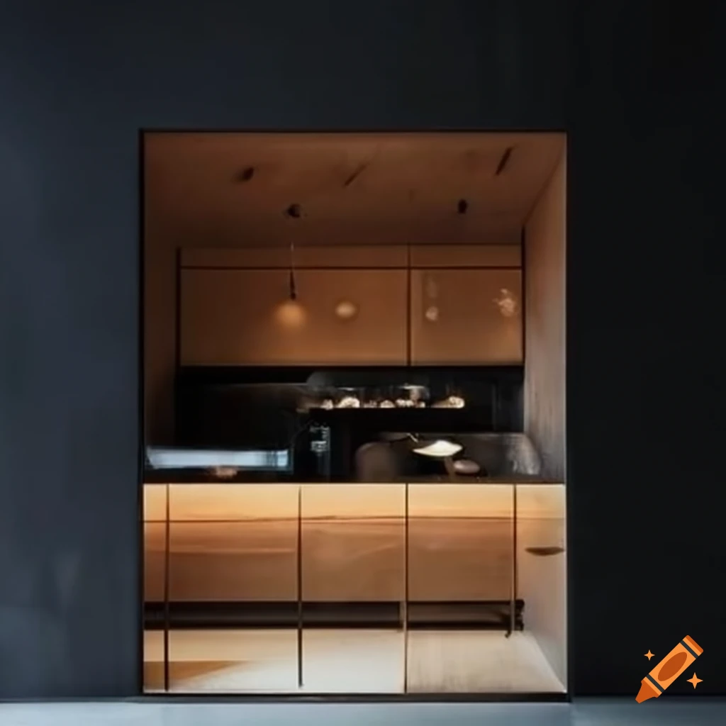 Secluded coffee shop with minimalist architecture