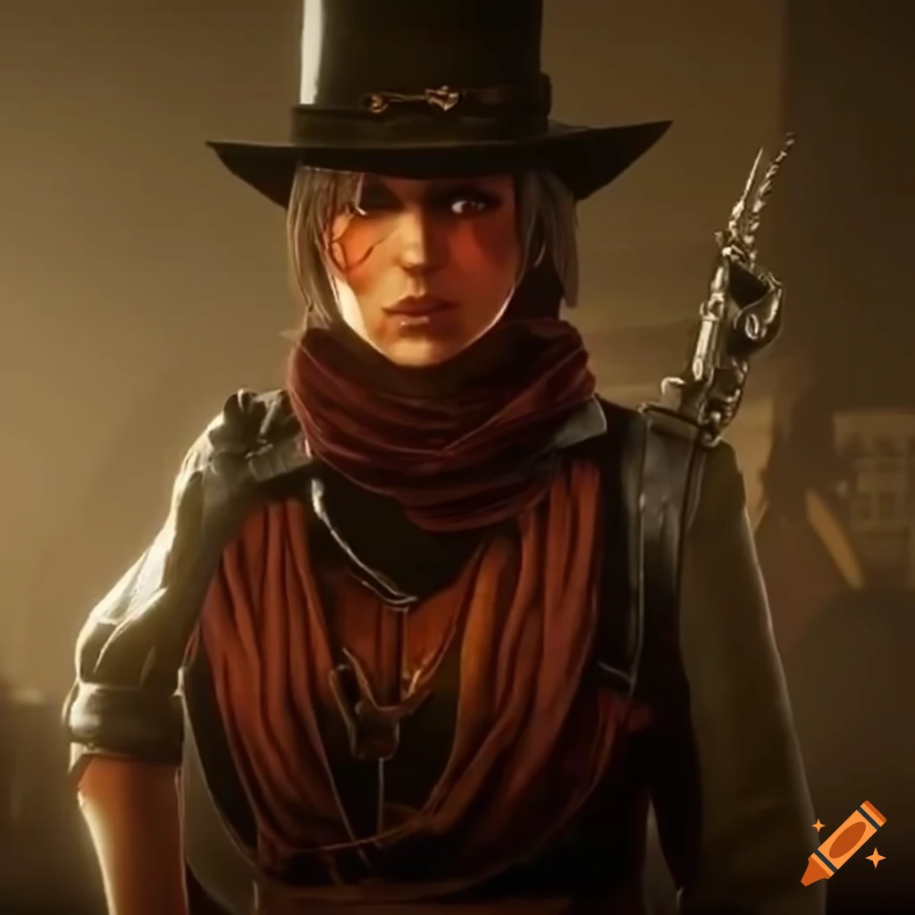 Female gunslinger character from red dead redemption on Craiyon