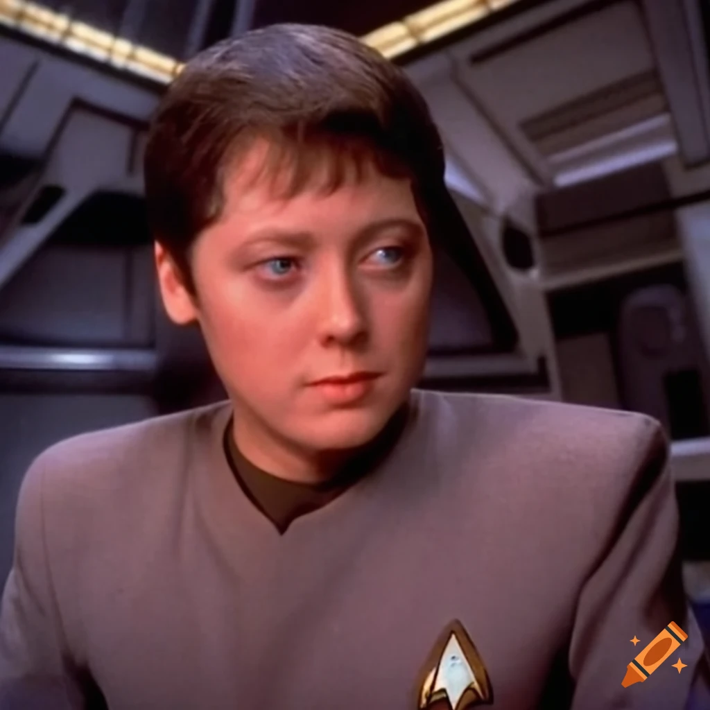 James Spader as Star Trek character in engine room during meteor shower ...