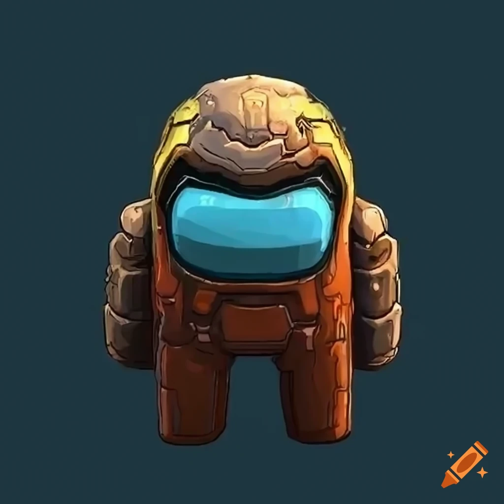 Giant figure among us standing on the moon on Craiyon