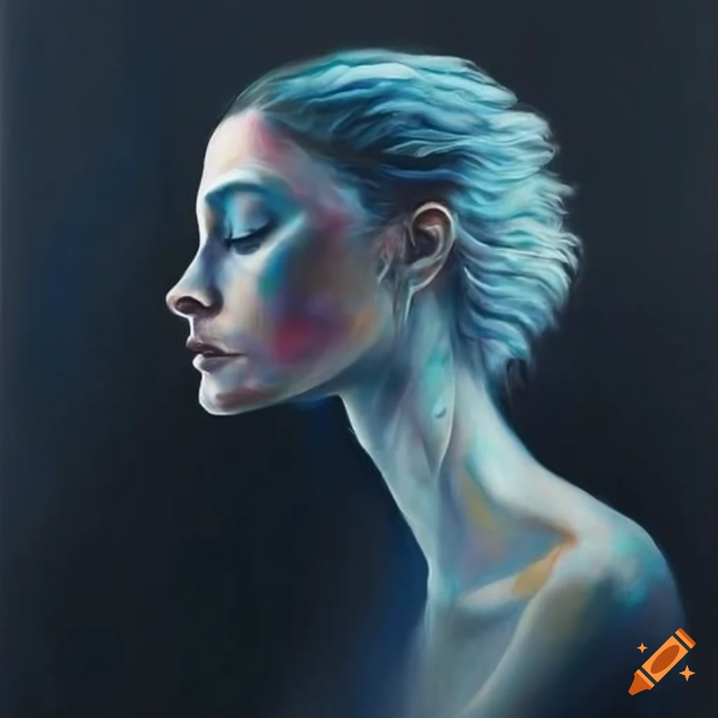 Poetic painting depicting the essence of air