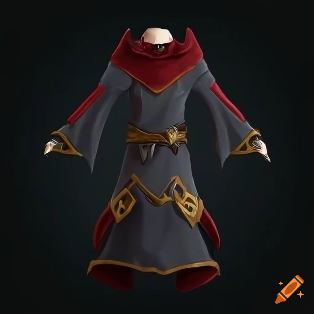 Black background with a novice mage outfit