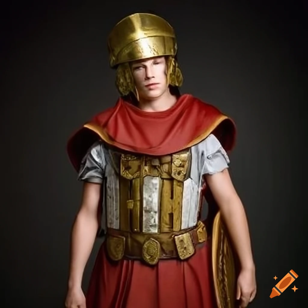 Portrait of a young roman legionnaire on Craiyon